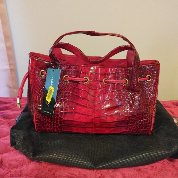 Donald J. Pliner | Bags | Vintage Donald Pliner Patent Croco Bag | Poshmark